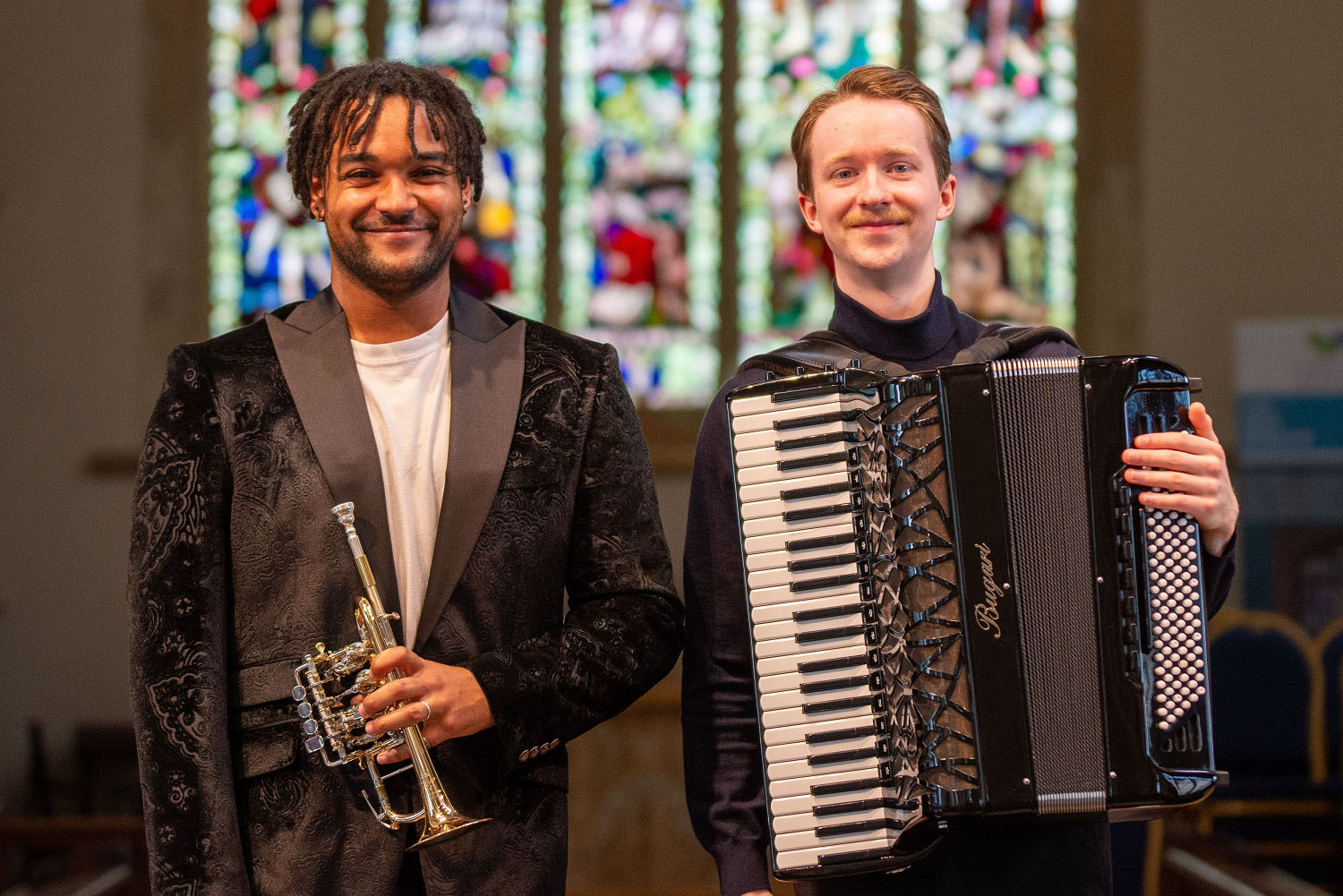 Aaron Azunda Akugbo, Trumpet & Ryan Corbett, Accordion | Reading Town Hall